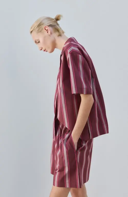 Mango Stripe Pajama Shorts