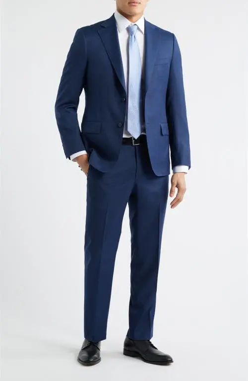 HERITAGE GOLD Textured Dark Wool Suit