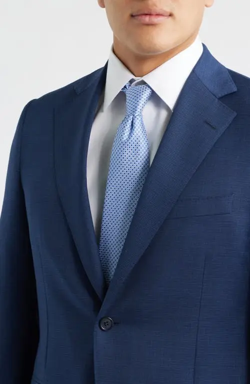 HERITAGE GOLD Textured Dark Wool Suit