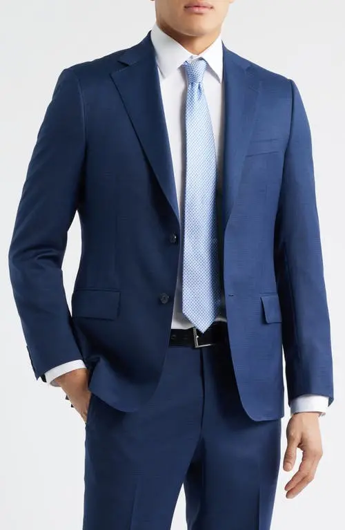 HERITAGE GOLD Textured Dark Wool Suit