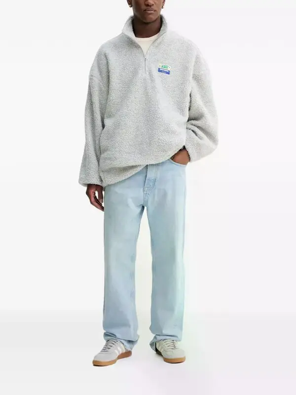 American Vintage Hoktown Half-zip Sweatshirt - Grey