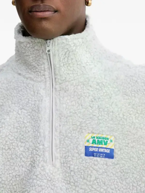 American Vintage Hoktown Half-zip Sweatshirt - Grey