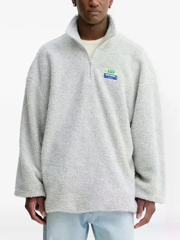 American Vintage Hoktown Half-zip Sweatshirt - Grey