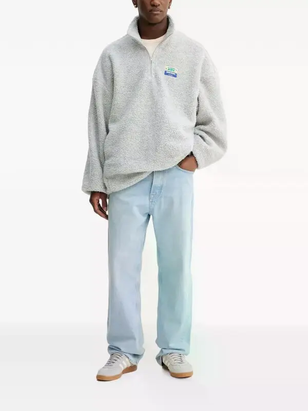 American Vintage Hoktown Half-zip Sweatshirt - Grey