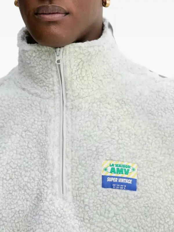 American Vintage Hoktown Half-zip Sweatshirt - Grey