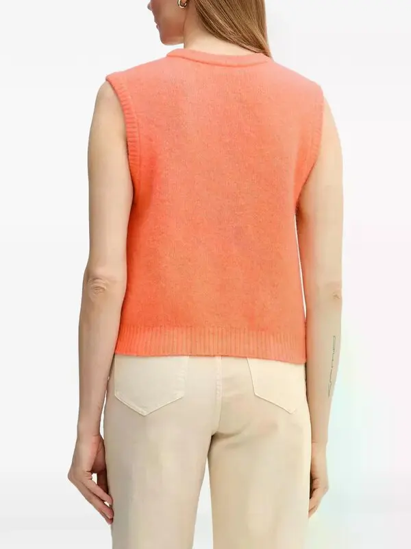 American Vintage Vitow Knitted Vest - Orange