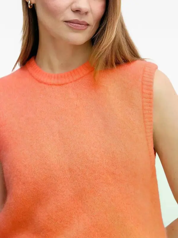 American Vintage Vitow Knitted Vest - Orange