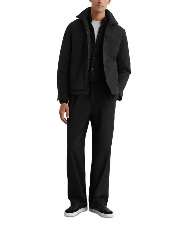 REISS Quilted Overcoat