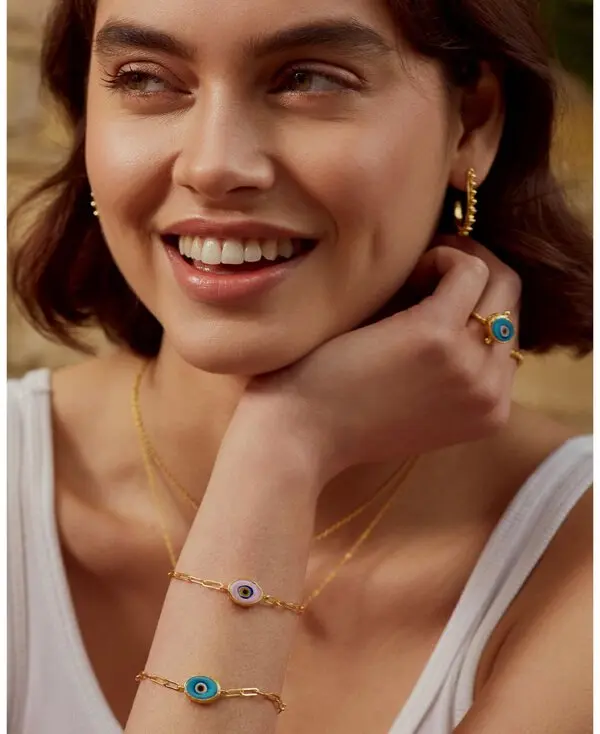 OTTOMAN HANDS Alara Evil Eye Ring