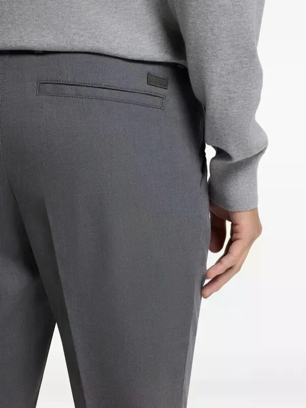 BOSS Tapered Trousers With Pressed Crease