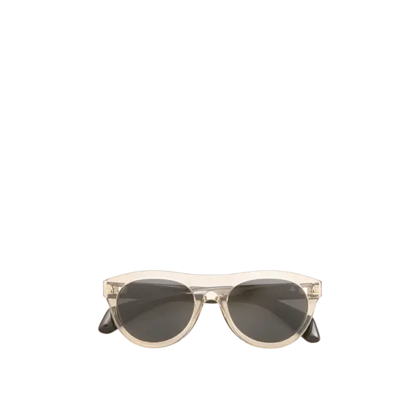 Moncler Splash Oval Sunglasses - White