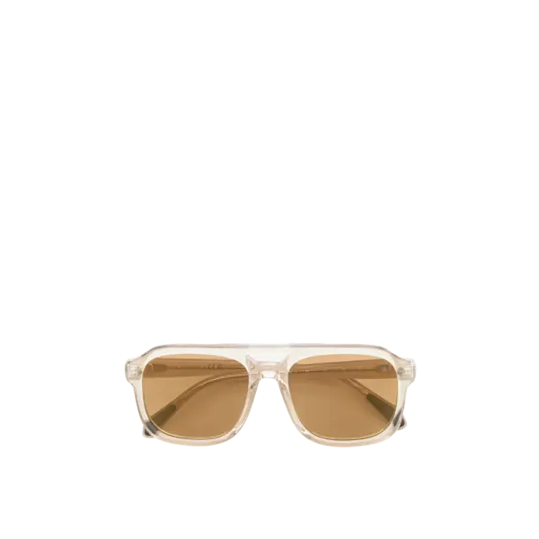 Moncler Vantos Rectangular Sunglasses - White