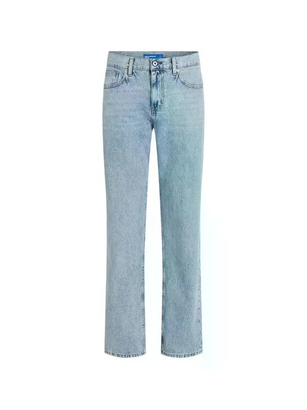 Karl Lagerfeld Acid Wash Straight Jeans - Blue