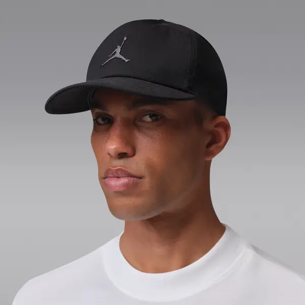 JORDAN Pro Dri-fit Unstructured Flat-brim Golf Hat - Black