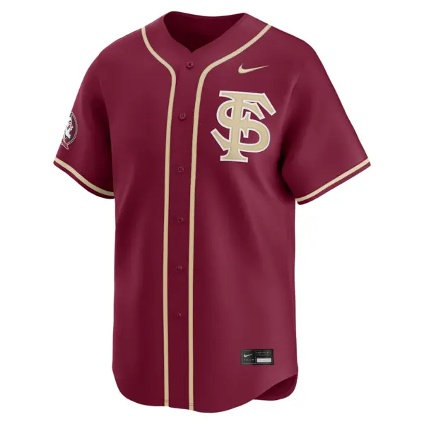 Nike Florida State Wordmark College Limited Baseball Jersey - Red