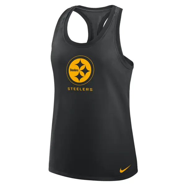 Nike Pittsburgh Steelers Hurry Up Dri-fit Nfl Racerback Tank Top - Black