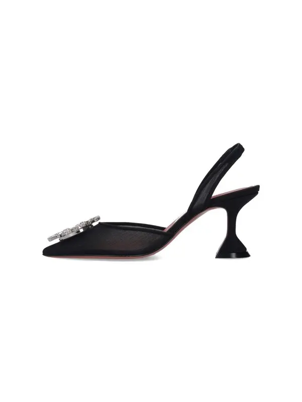 Amina Muaddi Slingback Pumps - Black