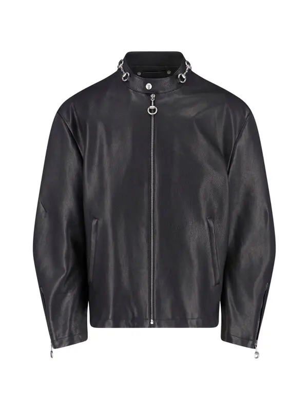 Gucci Horsebit' Leather Jacket