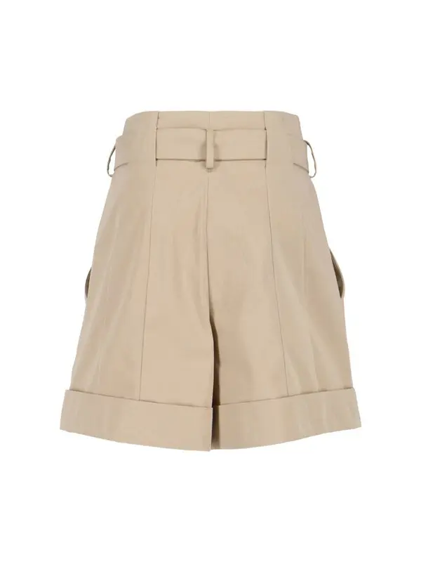 Balmain Cotton Gabardine Shorts