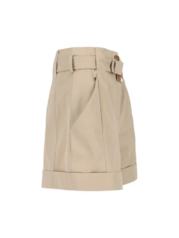 Balmain Cotton Gabardine Shorts