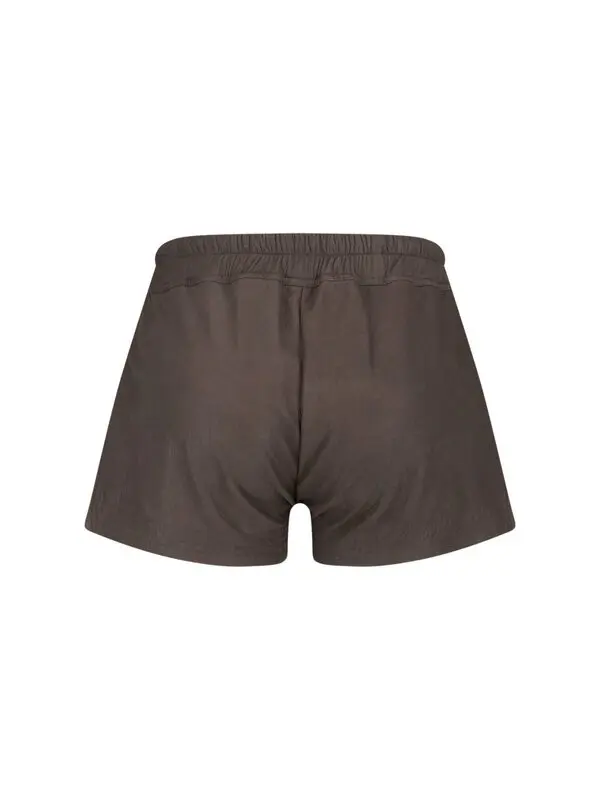 Rick Owens Macassar Waxy Leather Shorts - Brown