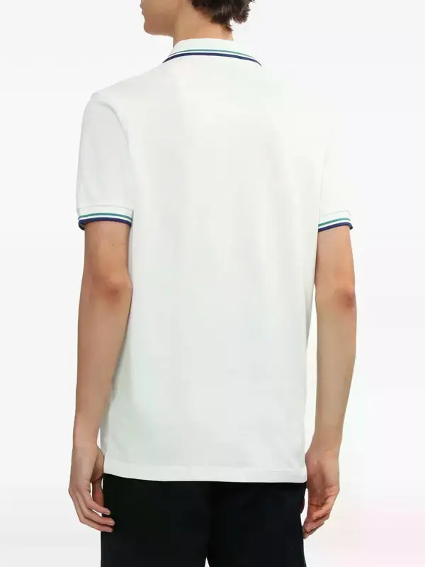 Fred Perry Twin-tipped Polo Shirt - White