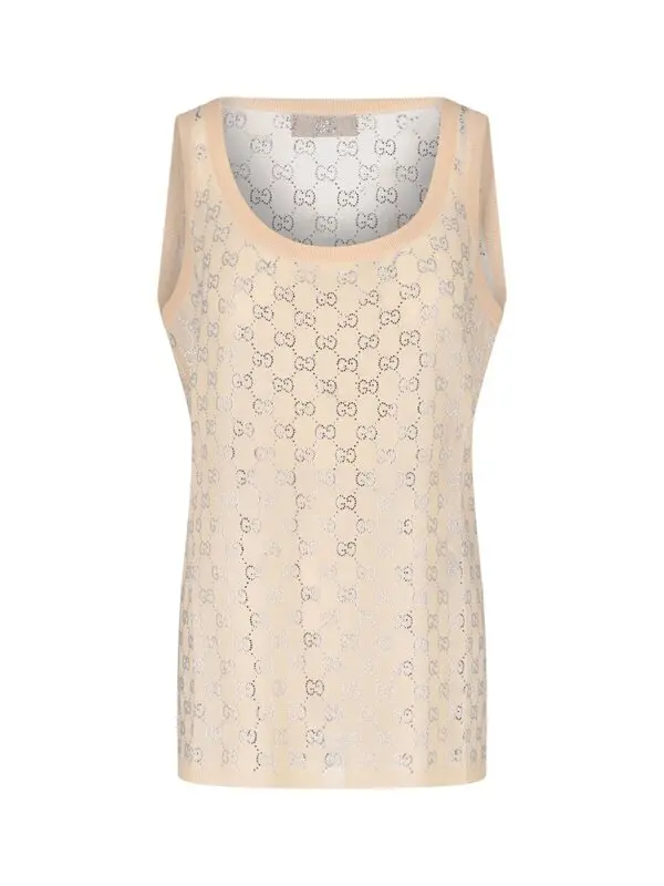 Gucci Silk Top With Crystals