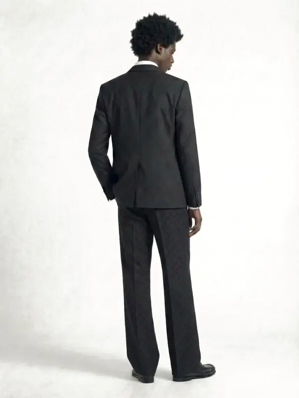 Gucci Wool Pants With Gg Motif