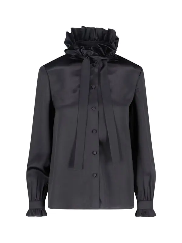 Gucci Silk Satin Shirt - Black