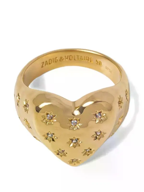 Zadig&Voltaire Heartbreaker Crystal-embellished Ring - Gold