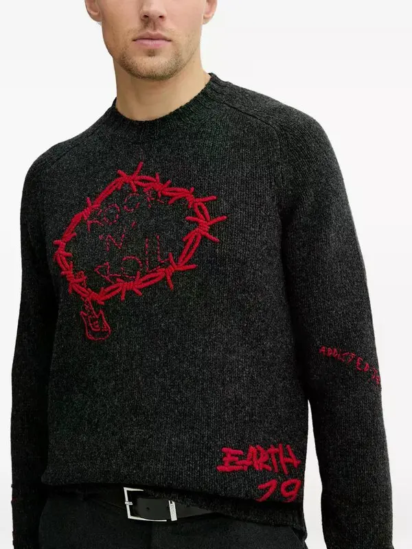 Zadig&Voltaire Jordan Embroidered Sweater - Grey