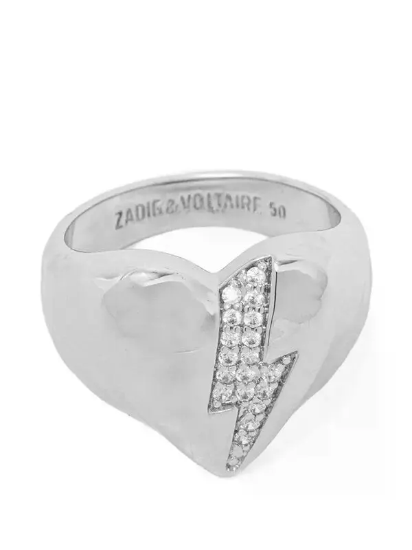Zadig&Voltaire Heartbreaker Flash Ring - Silver