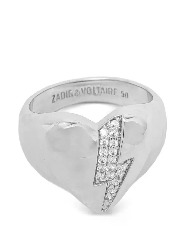 Zadig&Voltaire Heartbreaker Flash Ring - Silver
