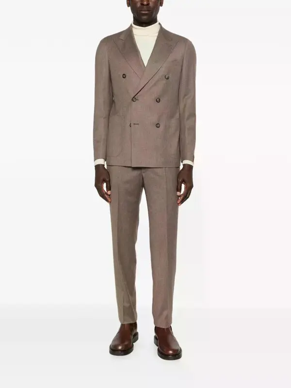 Tagliatore Double-breasted Suit - Brown