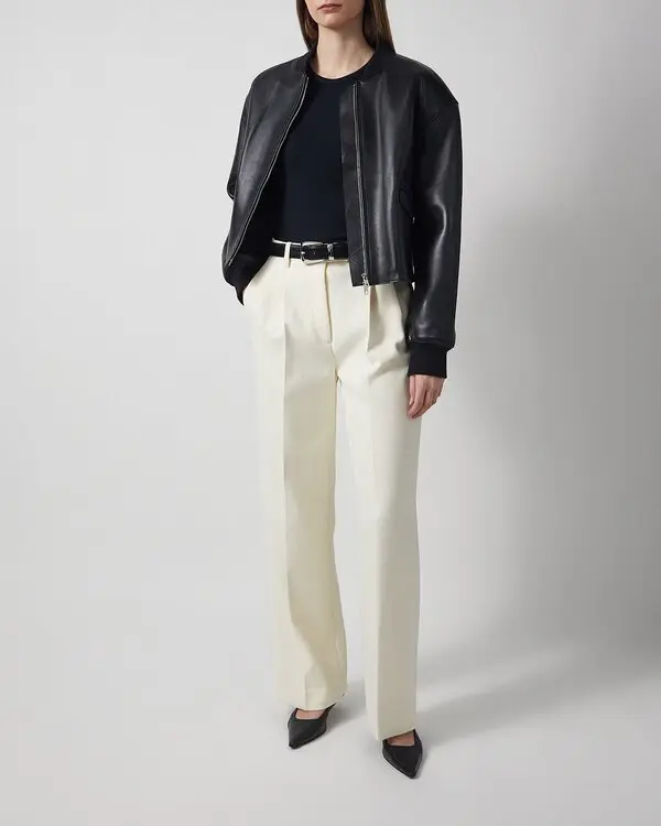 STAND STUDIO Callum Leather Bomber Jacket