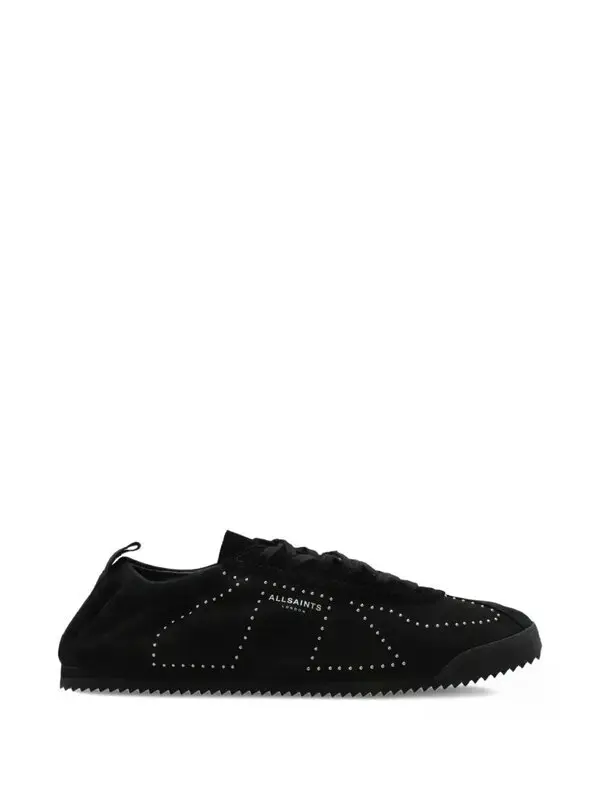 ALLSAINTS Studded Leather Sneakers - Black
