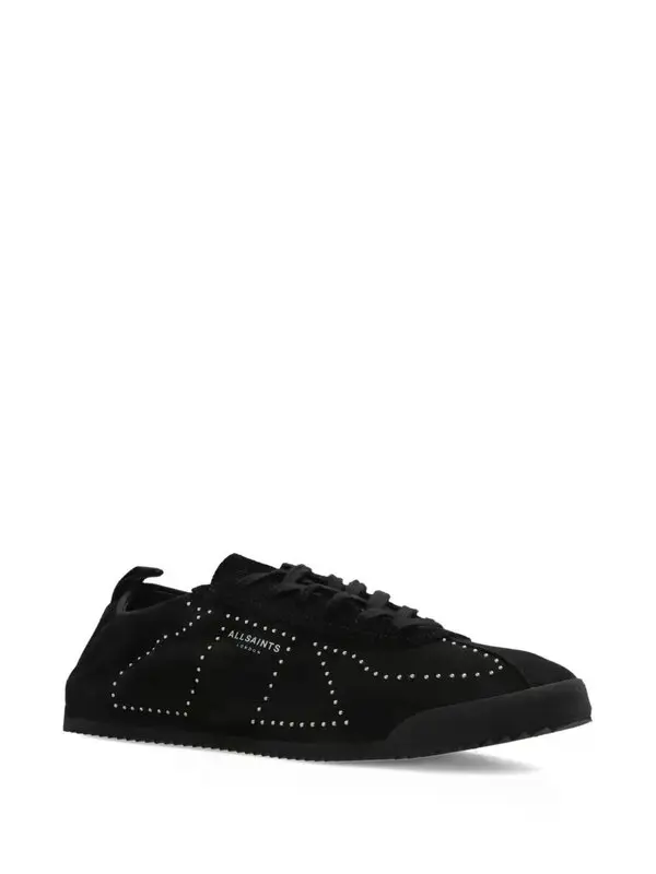 ALLSAINTS Studded Leather Sneakers - Black