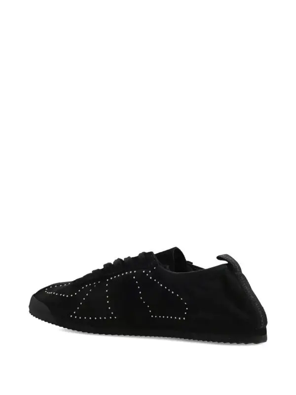 ALLSAINTS Studded Leather Sneakers - Black