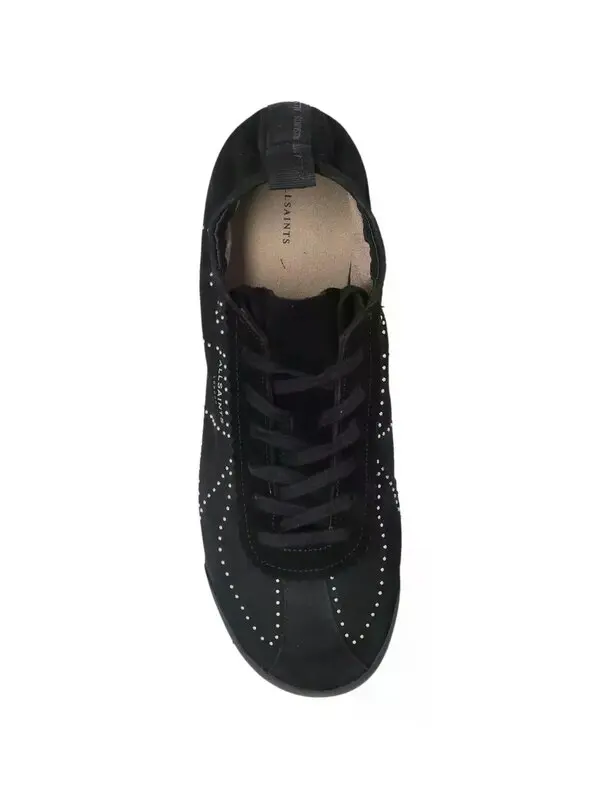 ALLSAINTS Studded Leather Sneakers - Black