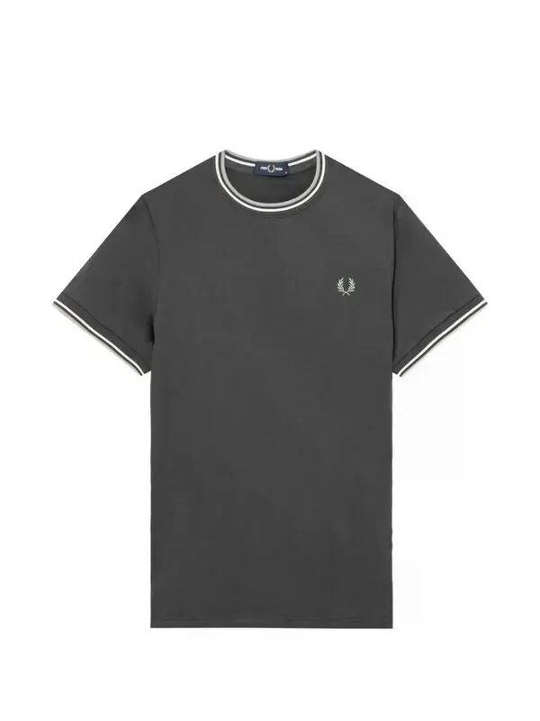 Fred Perry Logo-embroidered T-shirt - Grey