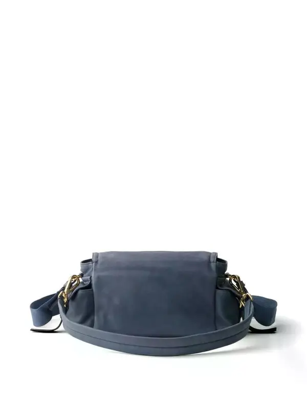 Prada Explore Medium Nappa Leather Shoulder Bag - Blue