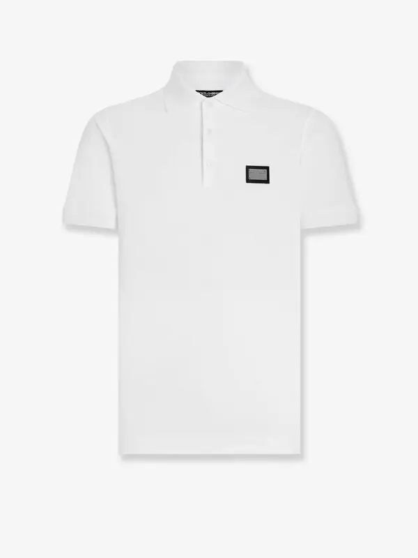 Dolce & Gabbana Cotton Polo Shirt - White