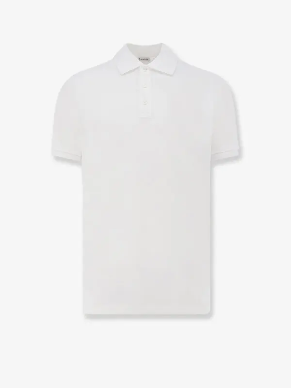 Moncler Cotton Polo Shirt - White
