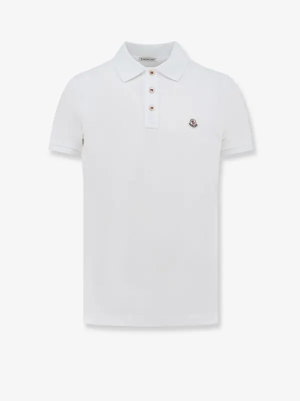 Moncler Cotton Polo Shirt - White