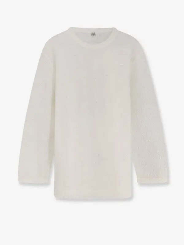 TOTEME Mohair And Wool Blend Sweater - White