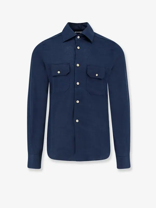 Kiton Linen Shirt - Blue