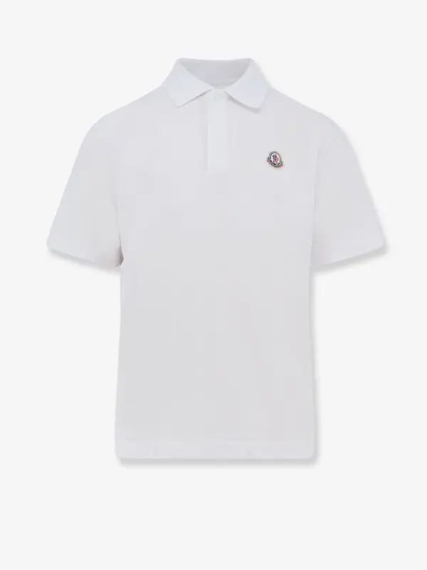 Moncler Cotton Polo Shirt - White