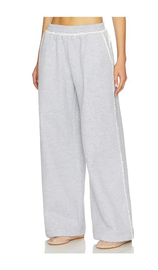 LOVERS AND FRIENDS Juliana Pant In Light Grey - Heather Grey