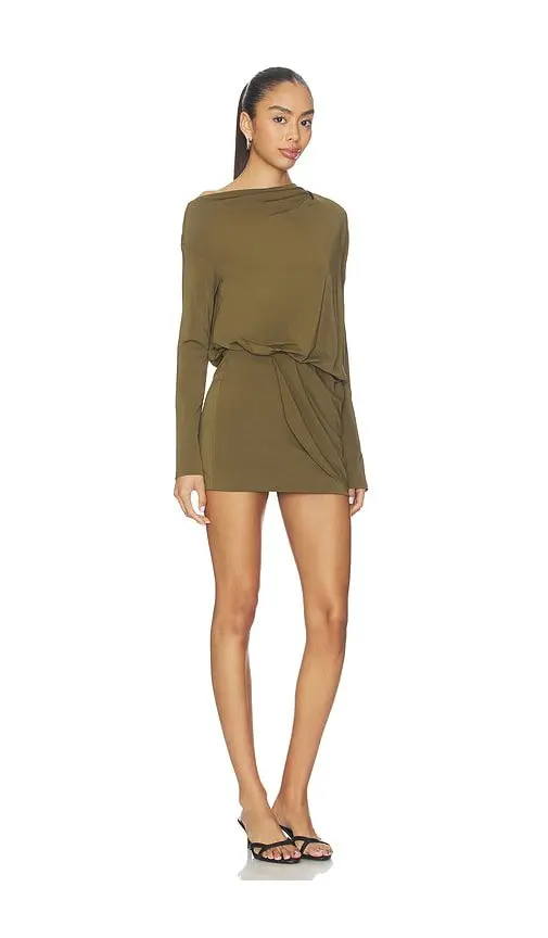 EAVES Desi Mini Dress In Olive