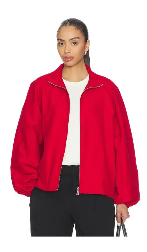 EAVES Aila Sport Jacket In Red - Scarlet